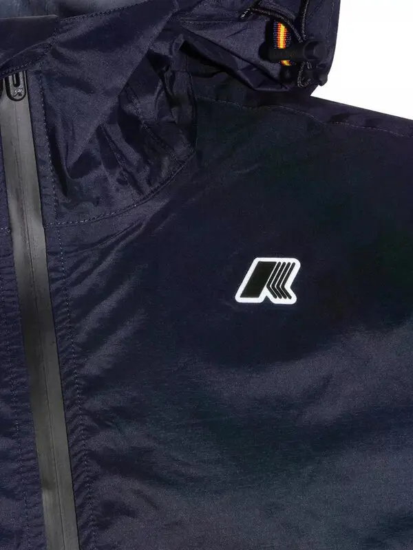 K-WAY Logo-detail Hooded Jacket