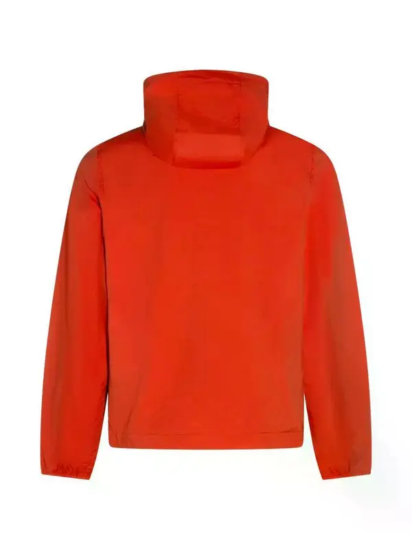 K-WAY Logo-detail Hooded Jacket - Orange