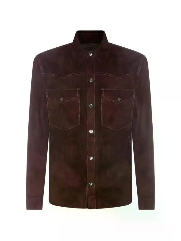SALVATORE SANTORO Chest-pockets Leather Jacket