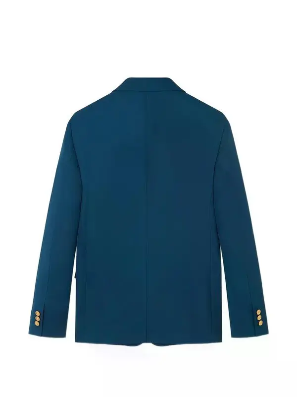 Versace Button Logo-patch Blazer