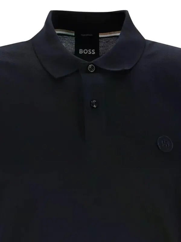 BOSS Parris Short-sleeve Polo Shirt - Blue