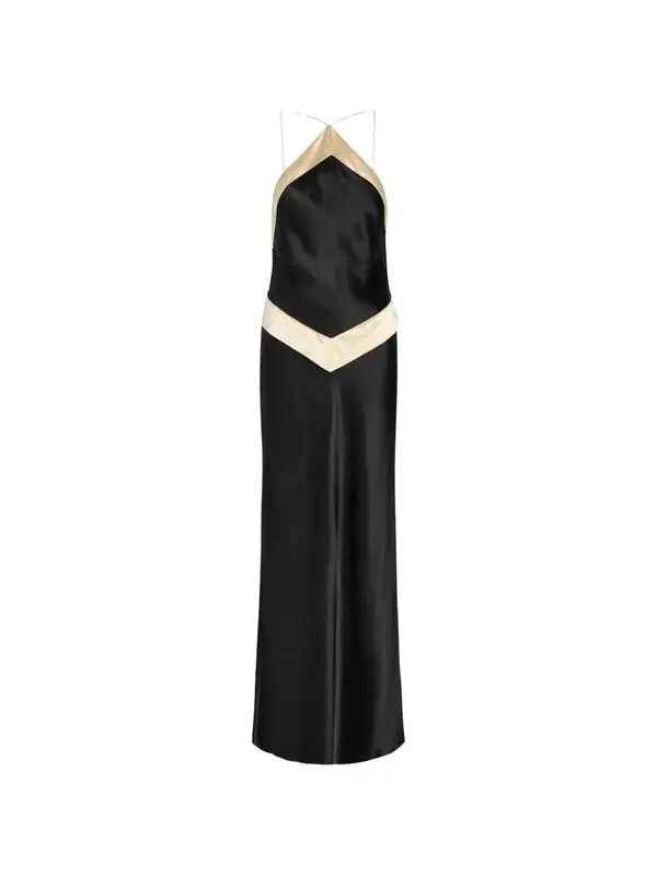 REFORMATION Jillian Panelled Maxi Dress - Black