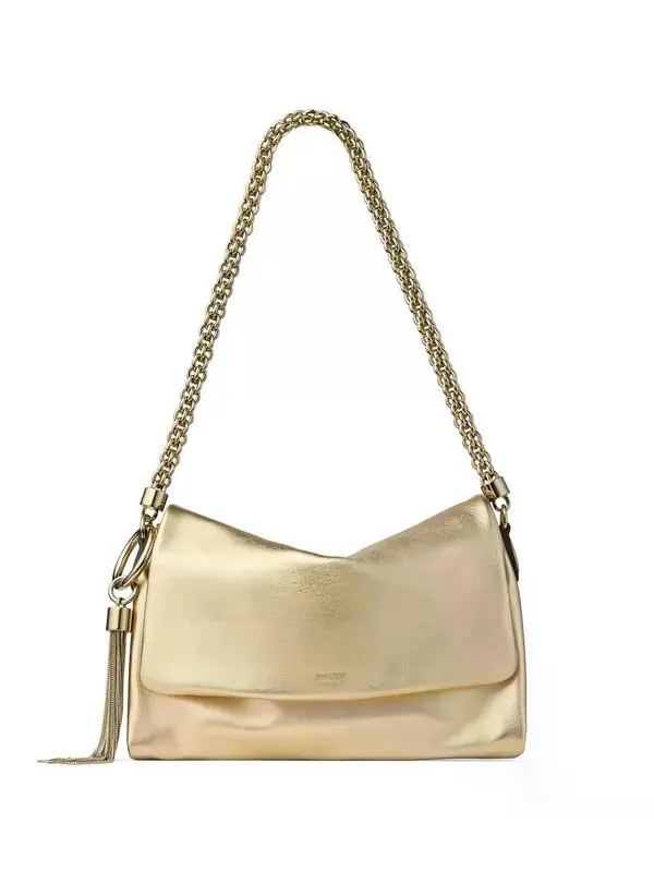 JIMMY CHOO Tassel Chain Shoulder Bag - Gold
