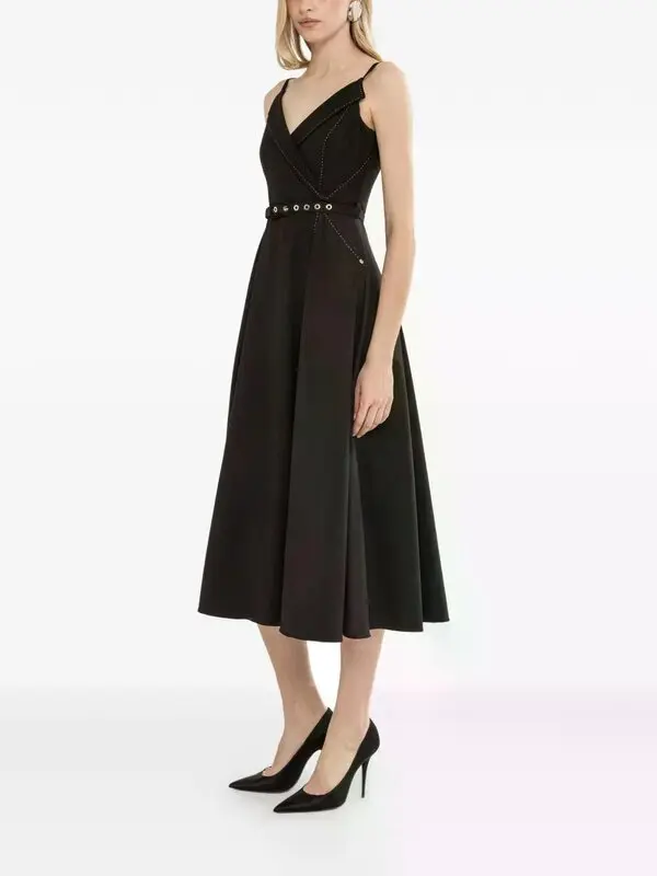 NISSA Belted Midi Dress