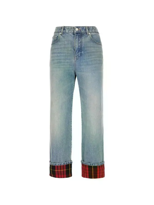 Alexander McQueen Wash Cuff Jeans