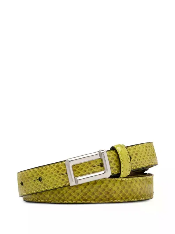 LANCEL Buckle Adjustable Belt - Green