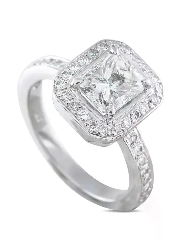 LB EXCLUSIVE Platinum Diamond Ring - Silver