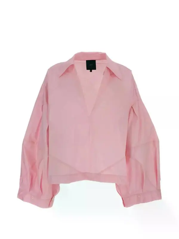 MAISON JEJIA Long-sleeved Cotton Shirt - Pink