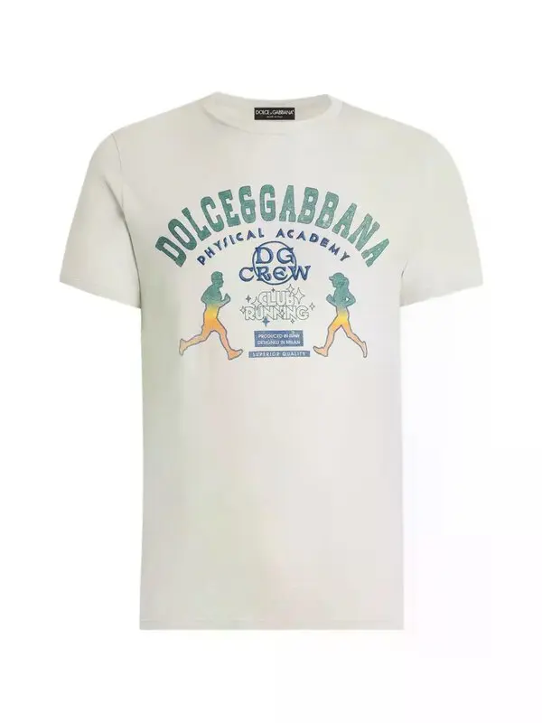 Dolce & Gabbana Crew-neck Graphic T-shirt - Neutrals