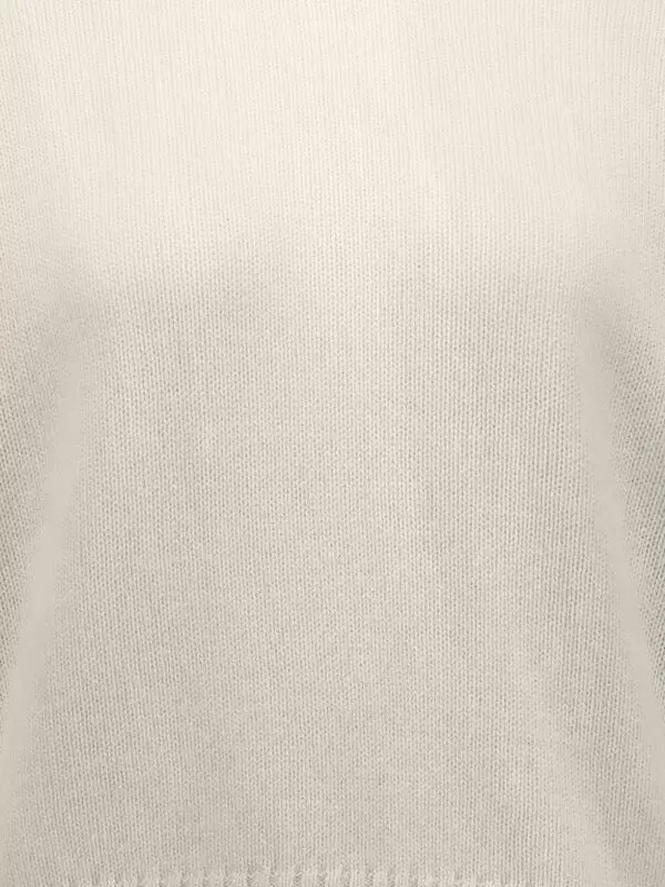 ALLUDE Short-sleeve Cashmere Sweater