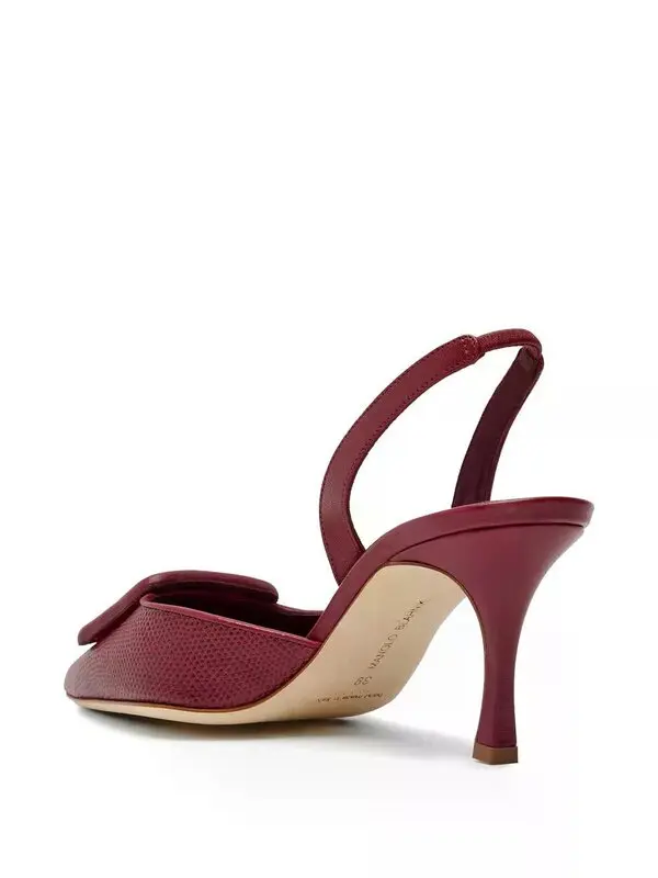 Manolo Blahnik Mayslibi Heeled Pumps - Red