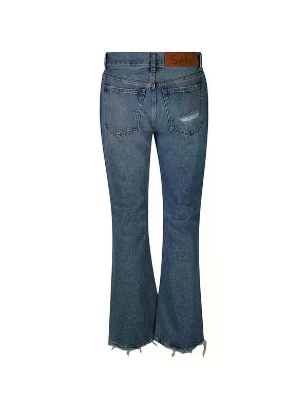 Séfr Ripped Frayed Hem Jeans