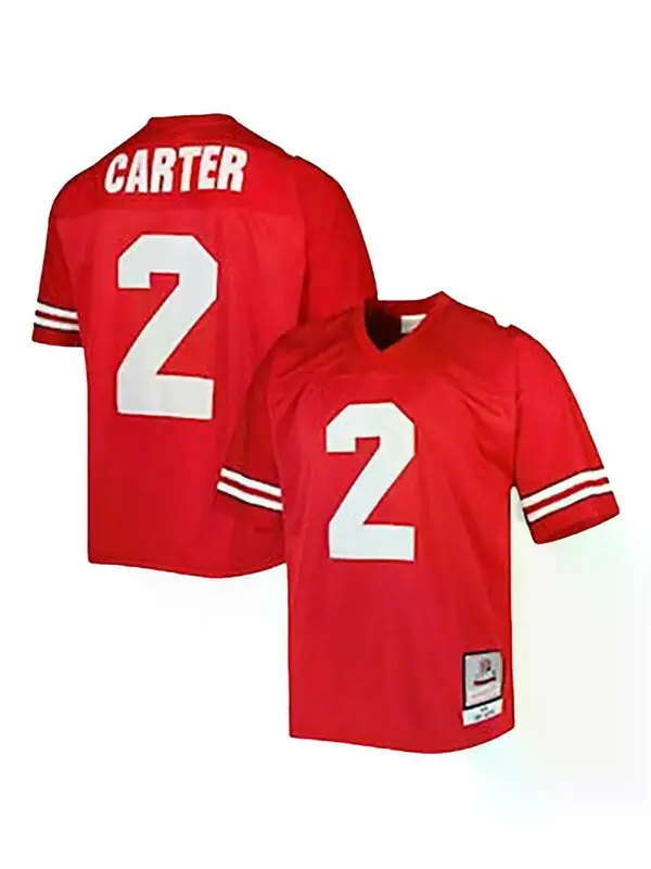 Mitchell & Ness Ohio State Cris Carter #2 T-shirt - Red