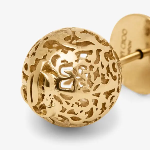 JIMMY CHOO Lace Sphere Stud Earrings - Silver