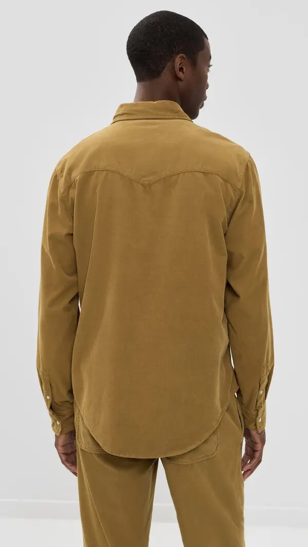 Isabel Marant Étoile Vasco Fine Corduroy Shirt - Light Bronze
