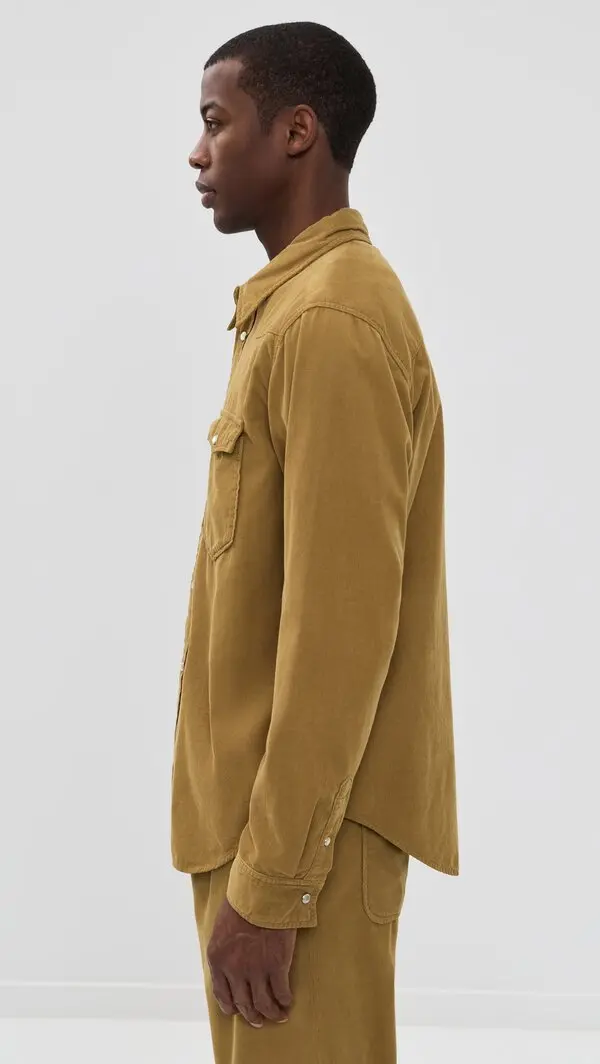 Isabel Marant Étoile Vasco Fine Corduroy Shirt - Light Bronze