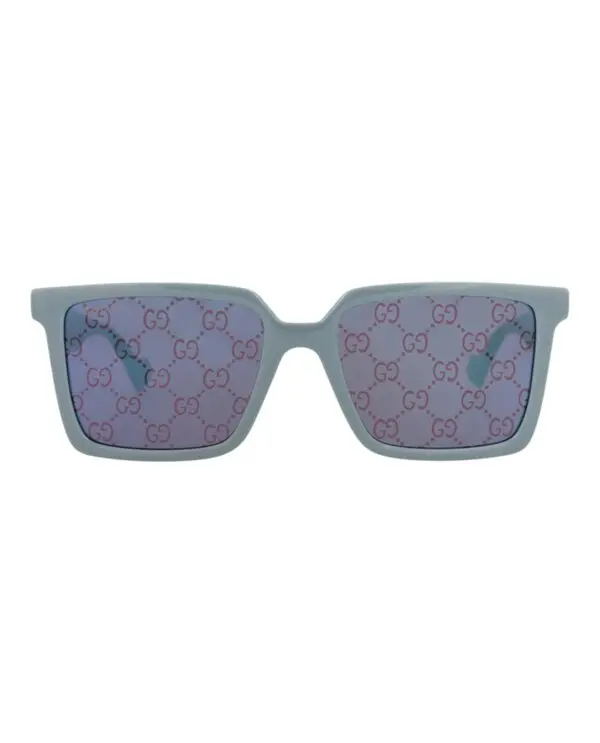Gucci Squareframe Injection Sunglasses - Light Blue Light Blue Violet (gg1540s/30014817/003)