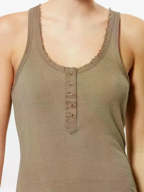 Isabel Marant Étoile Helma Ribbed-knit Tank Top - Neutrals