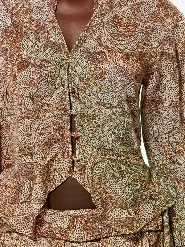 Isabel Marant Étoile Celeny Floral-pattern Blouse - Neutrals