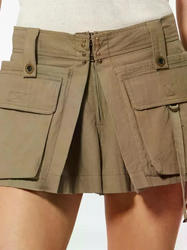 Isabel Marant Étoile Barta Cargo Flared Shorts - Neutrals