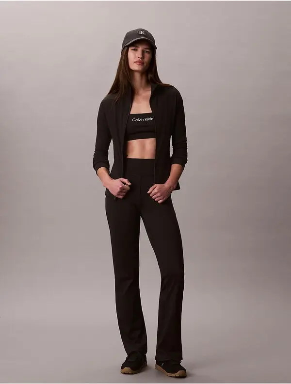 Calvin Klein Soft Sport Flared Leggings - Black