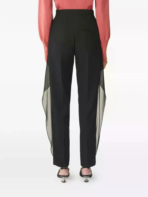 LANVIN Ruffle-detail High-waisted Trousers