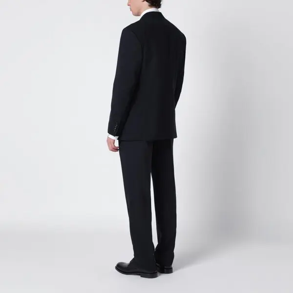 LARDINI Pinstripe Wool Single-breasted Suit