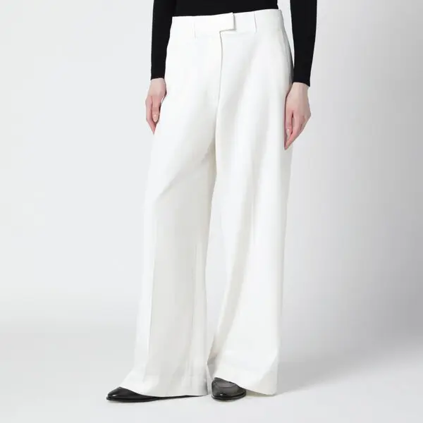 THE FRANKIE SHOP Brickell Wool-blend Trousers - White