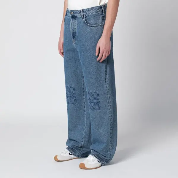 Loewe Jeans With Anagram Embroidery