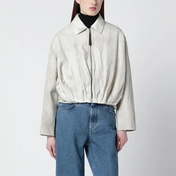 Loewe Light Draped Cotton Jacket - Grey