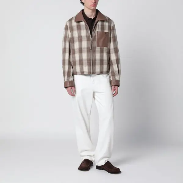 Loewe Reversible Taupe Leather Jacket