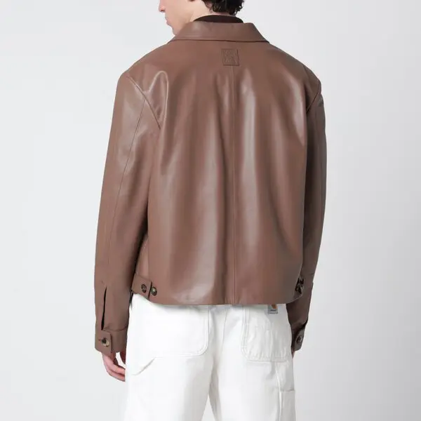 Loewe Reversible Taupe Leather Jacket