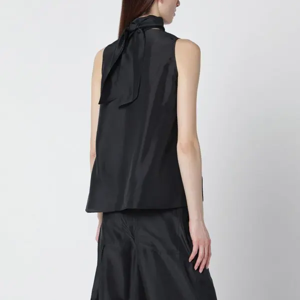 DURAZZI MILANO Silk Tank Top With Scarf