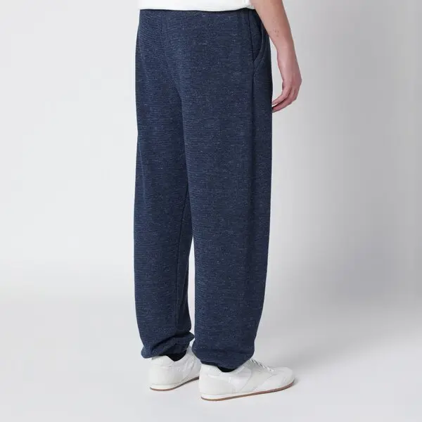Loro Piana Gokarna Mélange Wool-blend Trousers - Blue