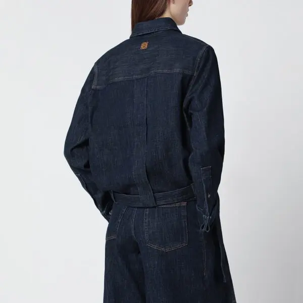Loewe Indigo Draped Denim Shirt