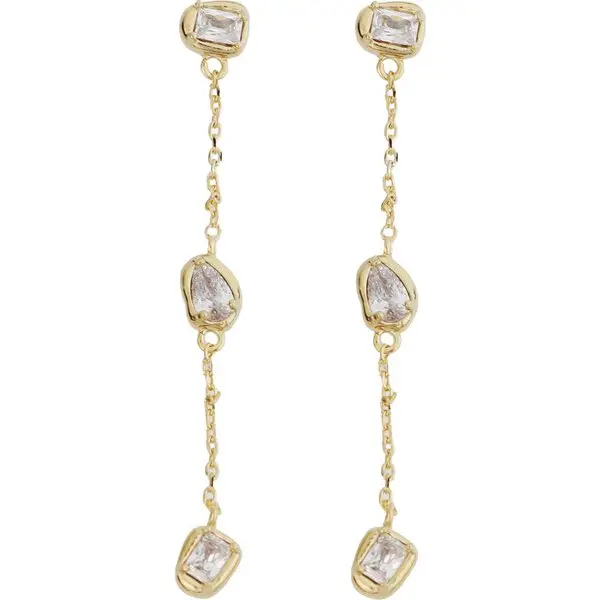 PANACEA Crystal Linear Drop Earrings