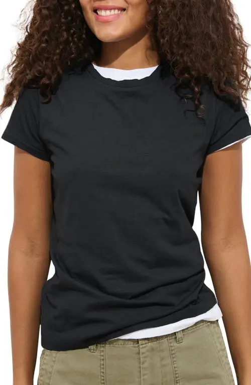ALEX MILL Prospect Cotton T-shirt - Black