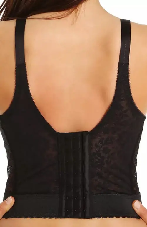 RAGO Longline Wireless Shaping Bra With Expandable Cups - Black