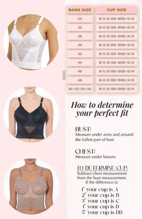 RAGO Longline Wireless Shaping Bra With Expandable Cups - Black
