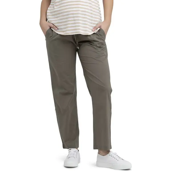 RIPE MATERNITY Wide Leg Cotton Maternity Pants