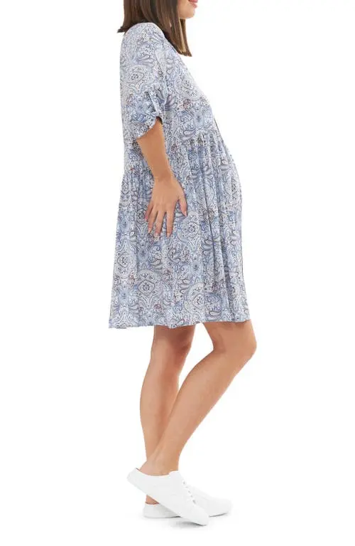 RIPE MATERNITY Brook Layered Shirtdress