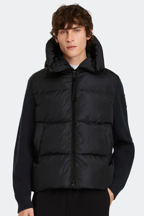 Canada Goose Hybridge Grove Knit Hoodie - Nocturne