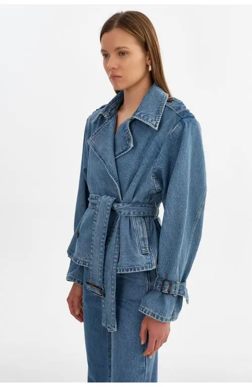 LAMARQUE Dhana | Denim Trench Jacket