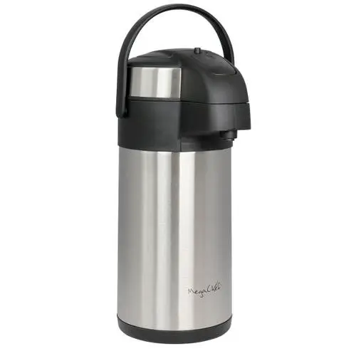 MEGACHEF 3.17 Quart Stainless Steel Vacuum Body Pump Cap Air Pot