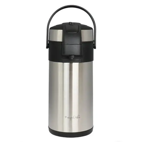 MEGACHEF 3.17 Quart Stainless Steel Vacuum Body Pump Cap Air Pot