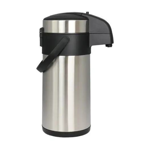 MEGACHEF 3.17 Quart Stainless Steel Vacuum Body Pump Cap Air Pot