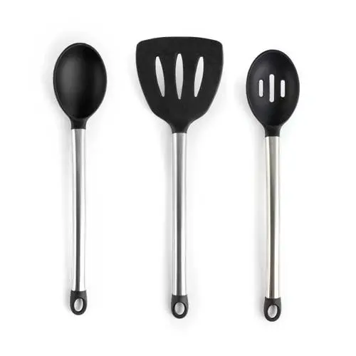 MEGACHEF Silicone And Stainless Steel Cooking Utensils