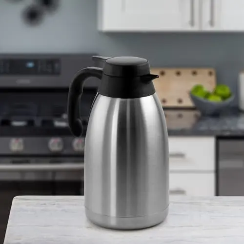 MEGACHEF 2l Stainless Steel Thermal Beverage Carafe For Coffee And Tea