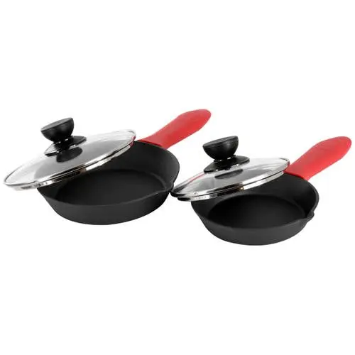MEGACHEF 13 Piece Cast Iron Skillet Set