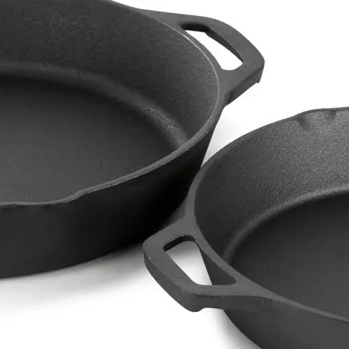 MEGACHEF 13 Piece Cast Iron Skillet Set